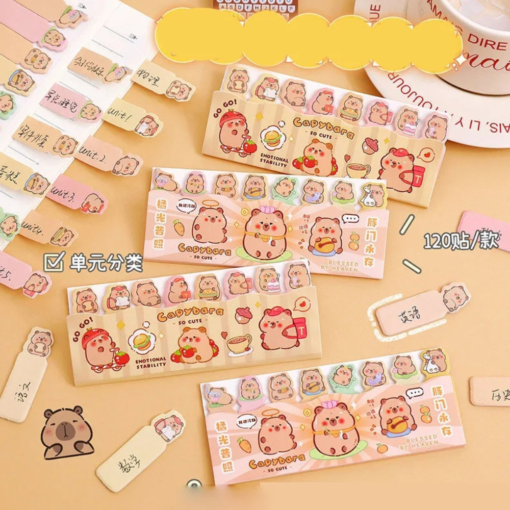 Marcador de Página Sticky Notes Capivara | Shopee Brasil