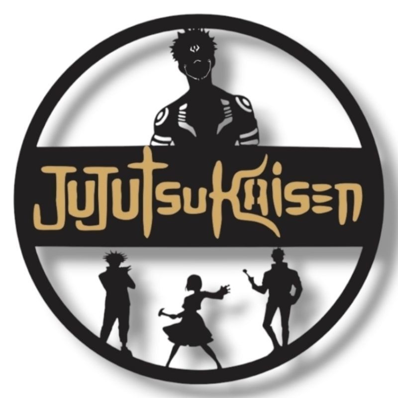 Guirlanda Mandala Jujutsu Kaisen Gojo Sukuna Mdf Preto Fosco 30x30 ...