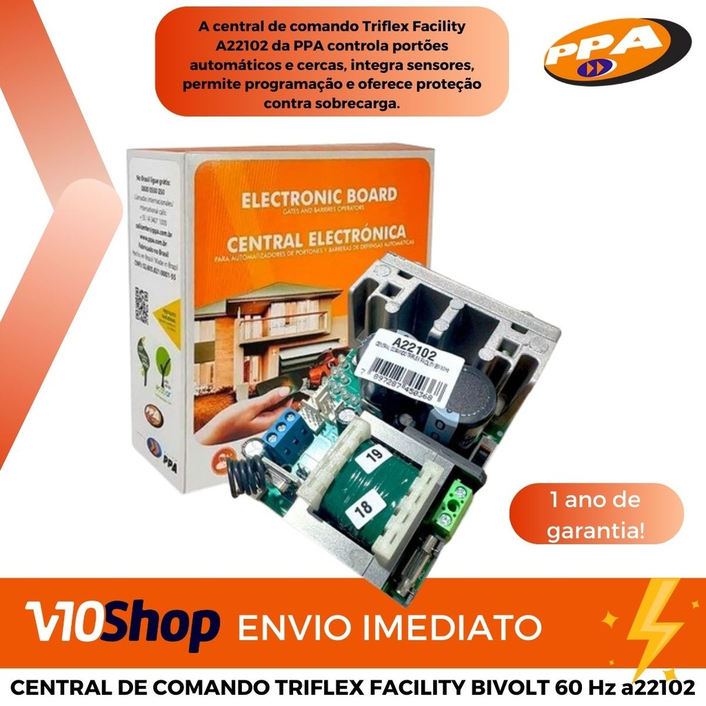 Central de Comando Triflex Facility bivolt 60 Hz A22102 PPA | Shopee Brasil