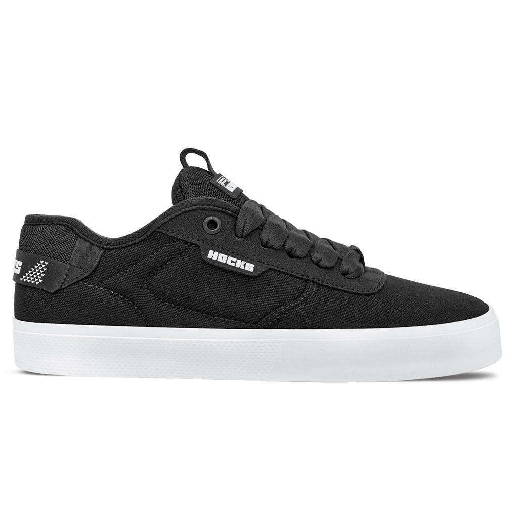 Tênis Hocks Unissex Lona Flat Core All Classic Black | Preto | Shopee ...