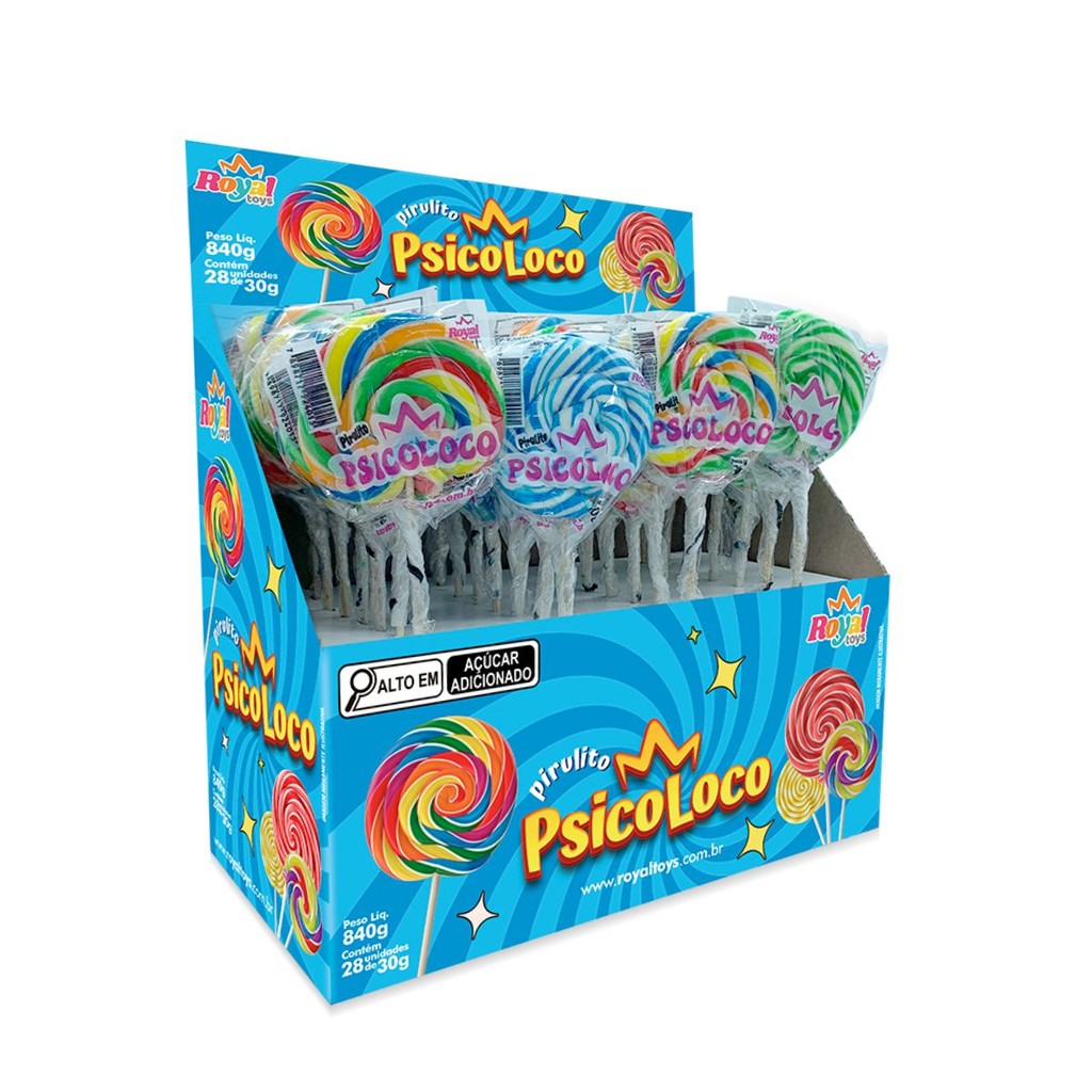 Pirulito Colorido Grande 30 gr - Kit com 28 unidades | Shopee Brasil