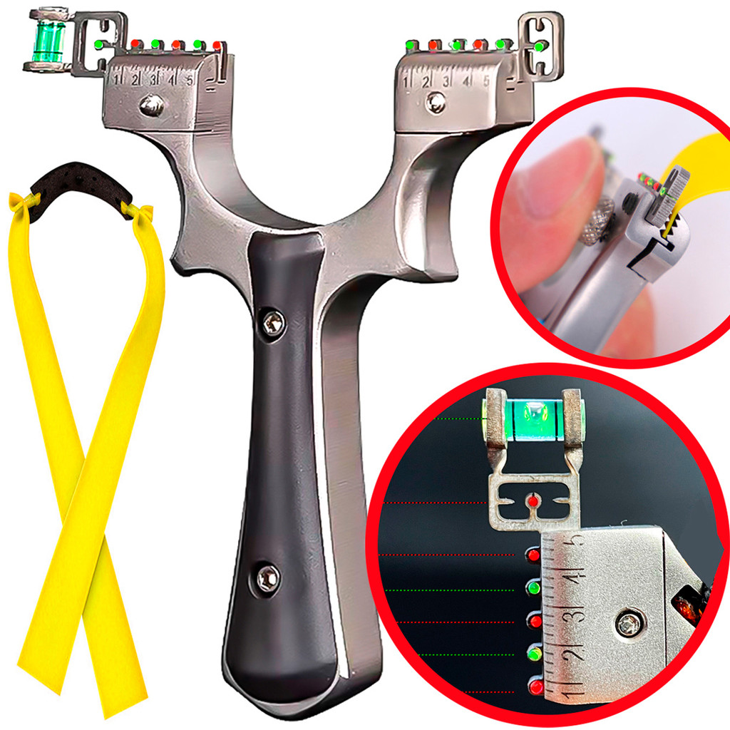 Atiradeira Estilingue Profissional Slingshot Metal inox s27 ( Bodoque ...