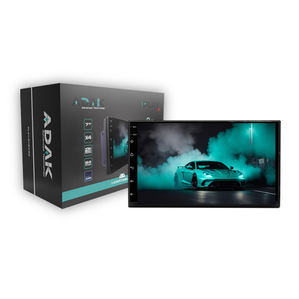 CENTRAL MULTIMIDIA UNIVERSAL ADAK PLAY G2 PLUS+ 7 POLEGADAS COM INTERFACE OTIMIZADA + CAM ...