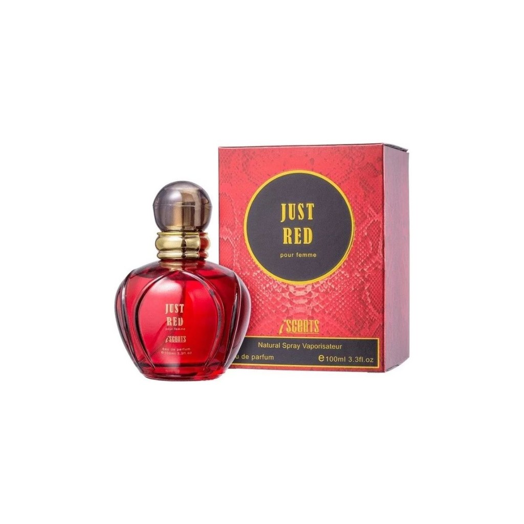 PERFUME JUST RED FEMININO EDP 100ML I SCENTS | Shopee Brasil