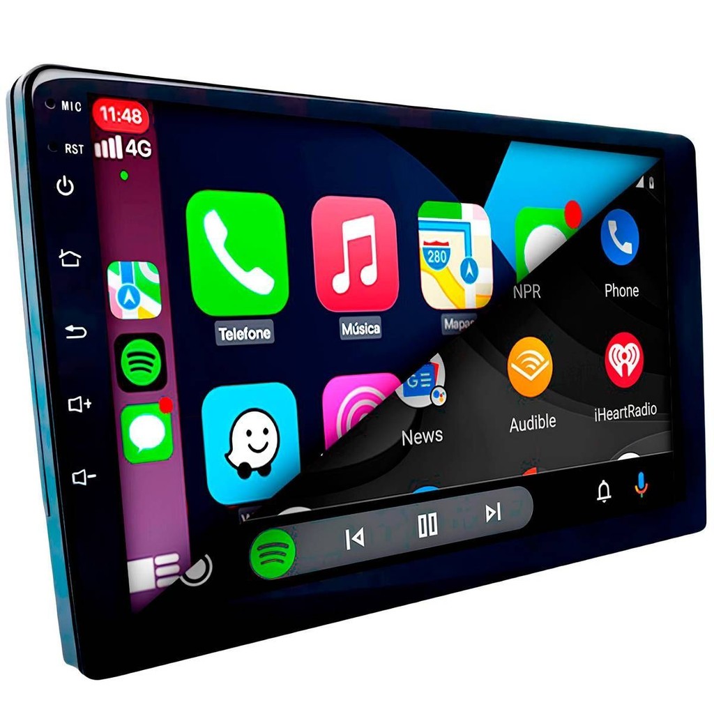 Central Multimidia 9pol QLED OctaCore 3GB 32GB Android Auto Carplay | Shopee Brasil