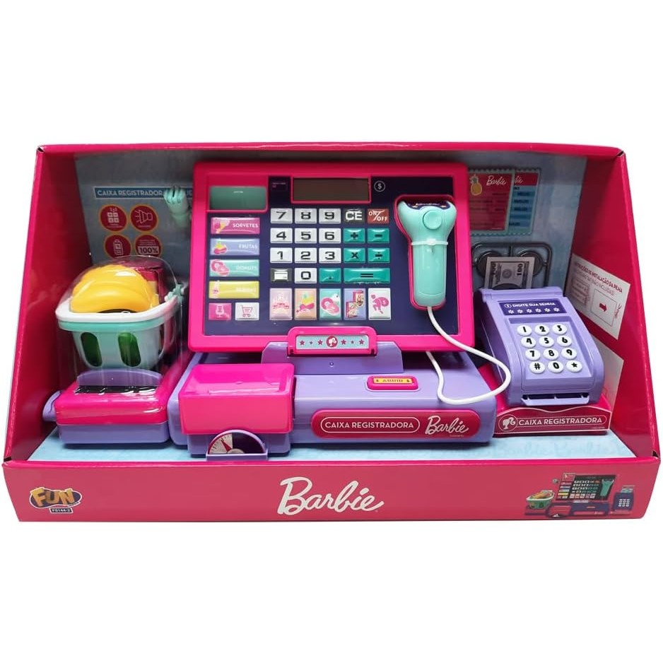 Barbie Caixa Registradora Unique C/calculadora F0144-2 - Fun | Shopee ...