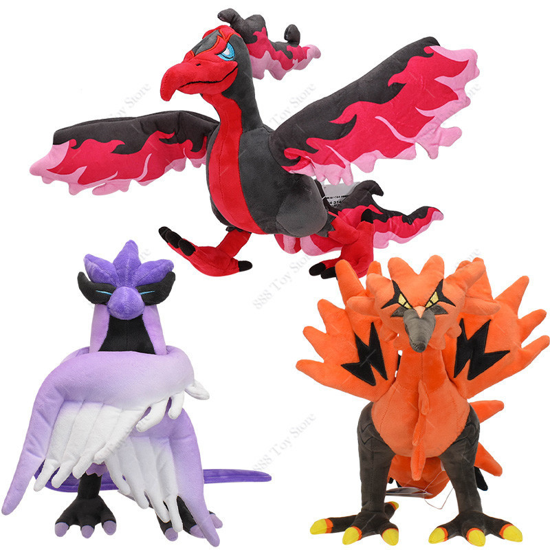 Pokémon Plush Galarian Moltres Articuno Soft Stuffed Ação Plushie Dolls ...