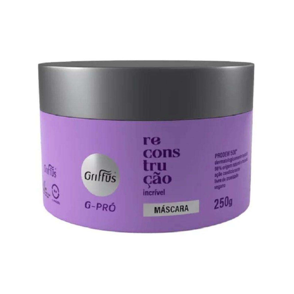 Mascara de Hidratacao GPRO Reconstrucao Incrivel Griffus 250g | Shopee ...