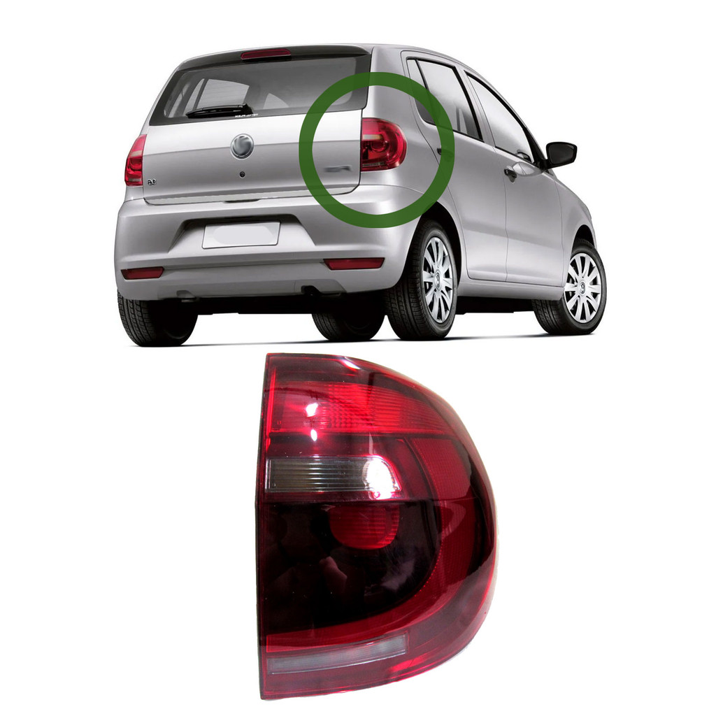 Lanterna Traseira Volkswagen Fox Crossfox 2010 2011 2012 2013 2014 Fumê ...