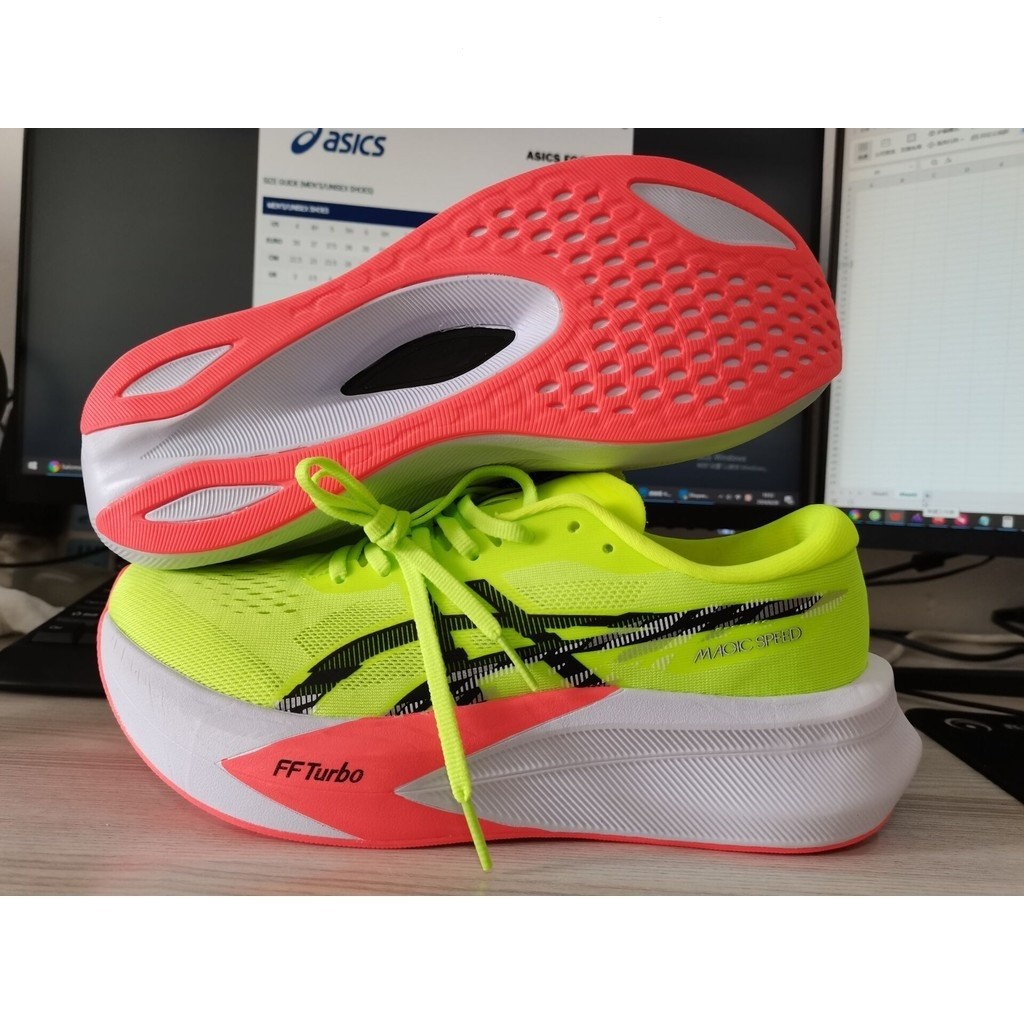 Asics racing racing running shoes velocidade mágica 4 homens última ...