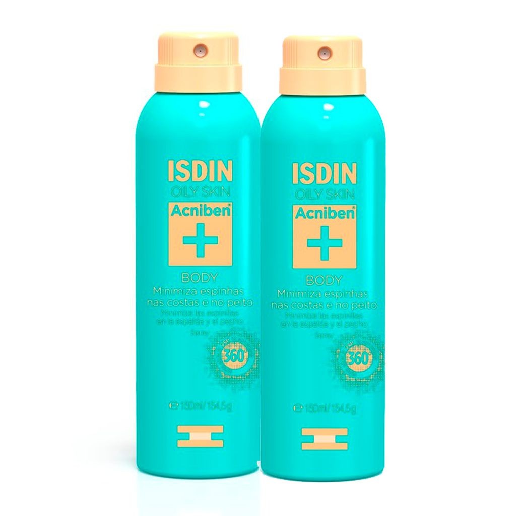 Kit 2 Acniben + Isdin Oily Skin Spray Corporal Antiacne 150ml | Shopee ...
