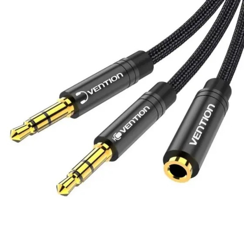 Cabo Adaptador P3 Femea Para 2 P2 Macho (FONE+MIC) IT-Blue MAX-0302F | Shopee Brasil