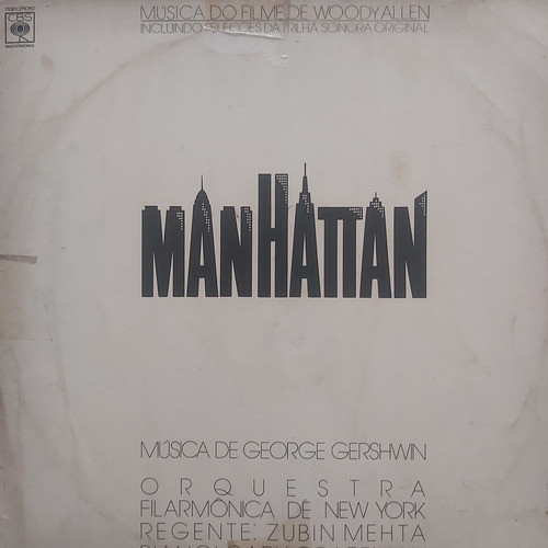 Lp Manhattan - Trilha Sonora Filme De Woody Allen - Veja as Fotos ...