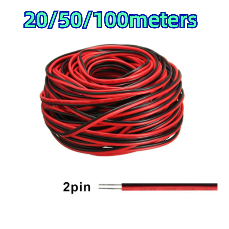 Fio Isolado De PVC De 20/50/100 Metros 22AWG , Cabo De Cobre Estanhado ...