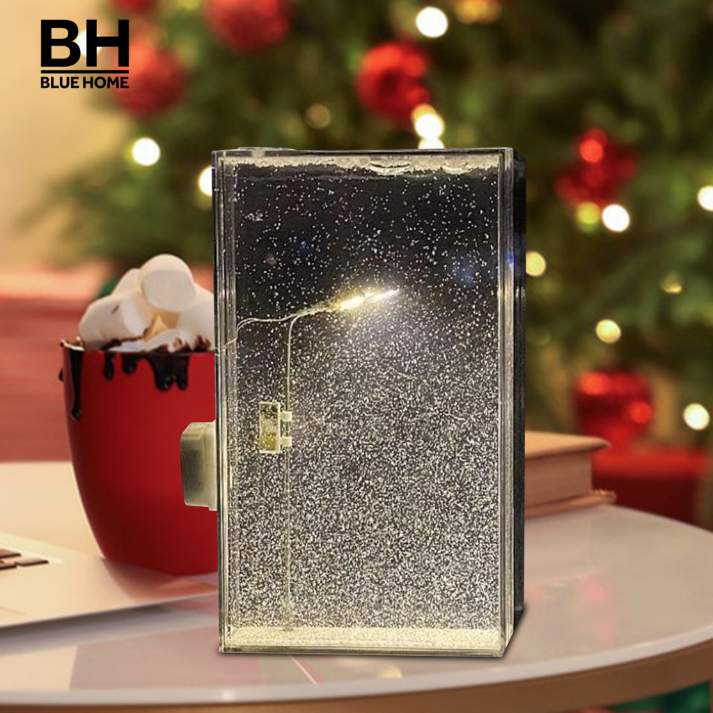 Snow Night Light Assembly Diy Kit Scene Street Lamp Snowflake Tabletop ...