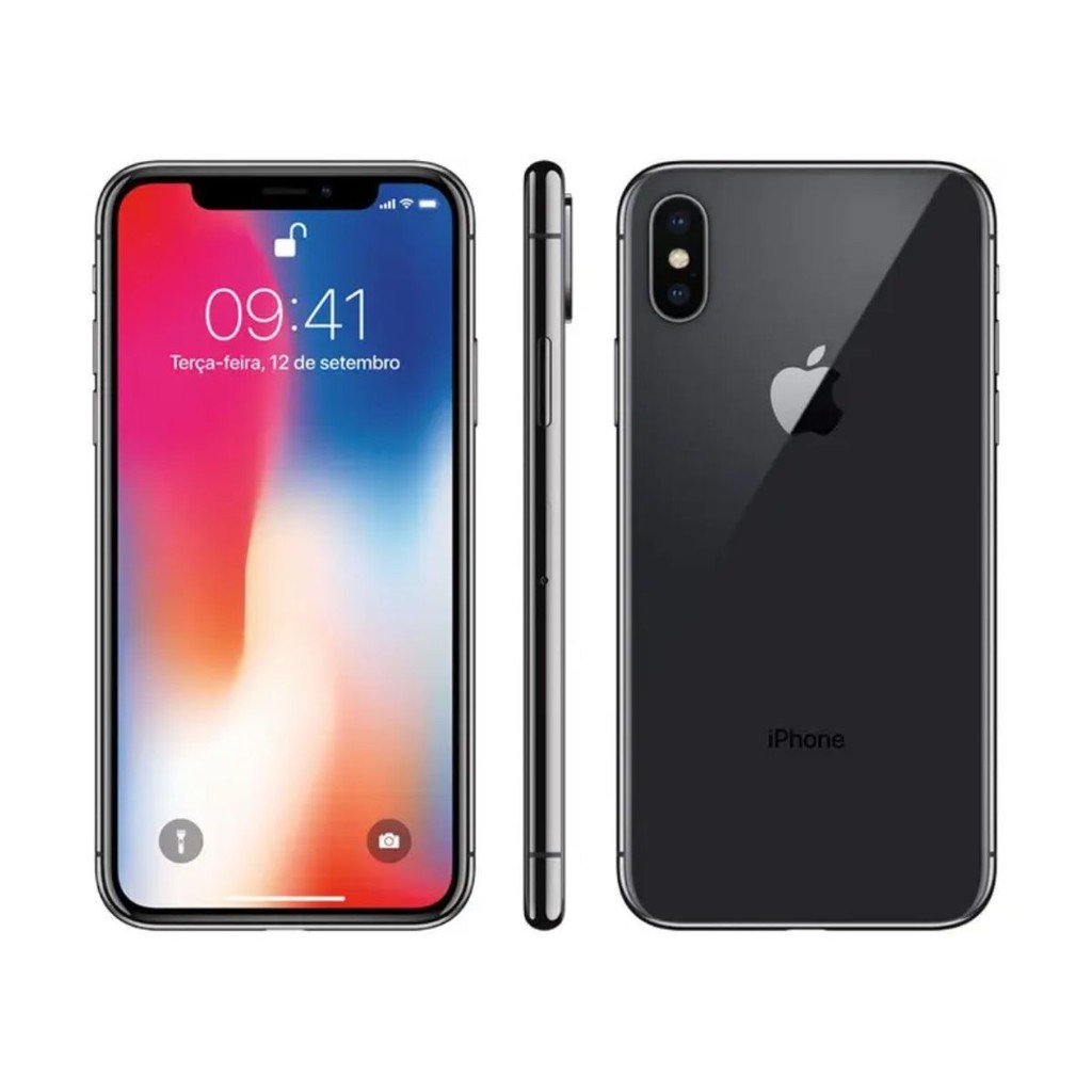 iPhone X Space Gray Tela 5,8 4g 256gb 12mp | Shopee Brasil