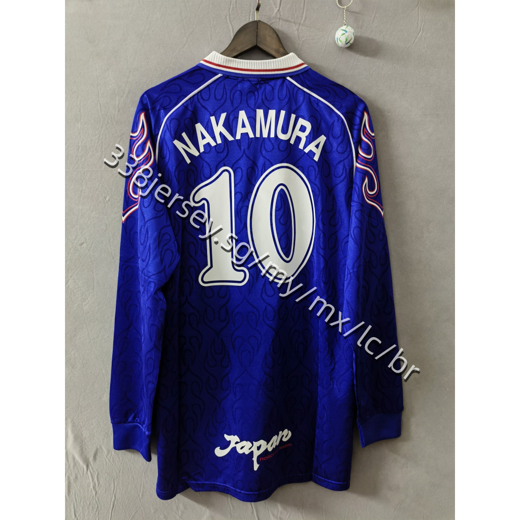 19998 Japão NAKATA NAKAYAMA Camisa De Futebol Retrô Personalizada De ...