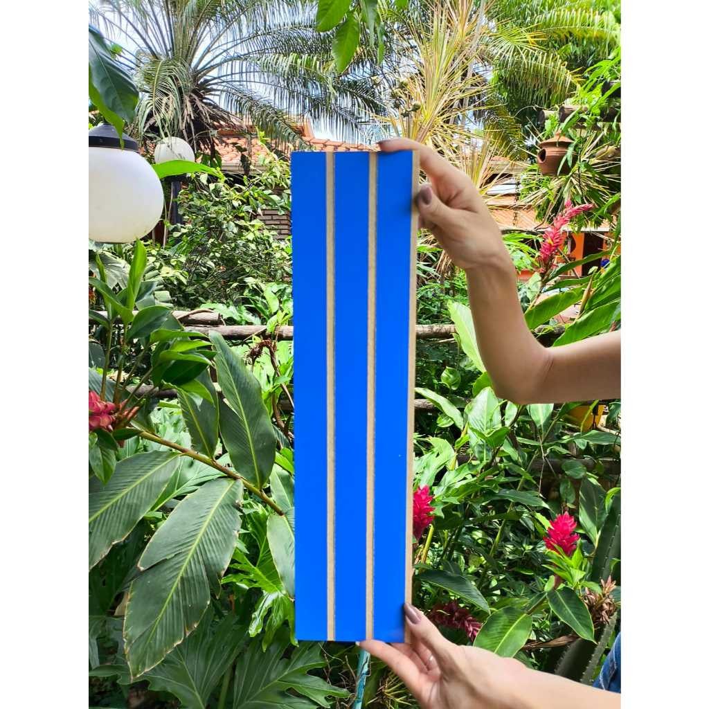 Kit 100 Placas Painel Ripado Revestimento de Parede MDF 45x11 ...