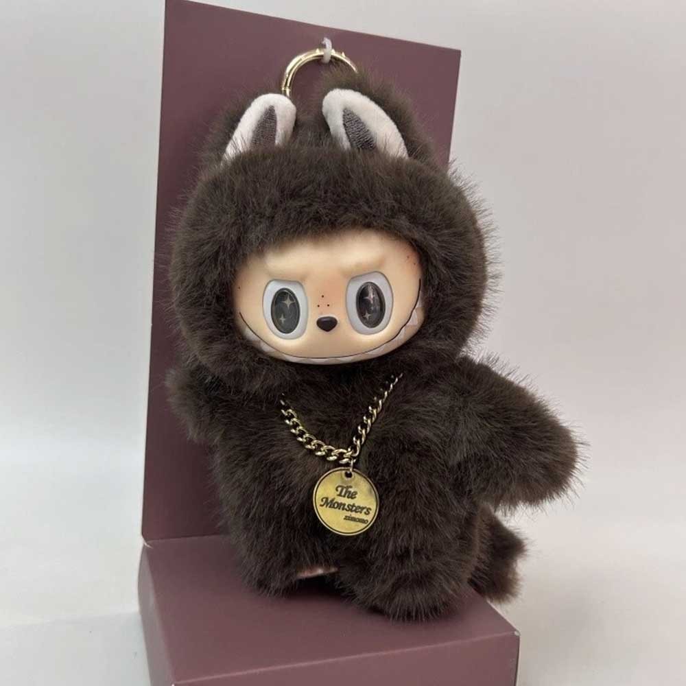 POP LAND Cute The Monsters Zimomo Labubu Plush Doll 17cm Toy Keychain ...