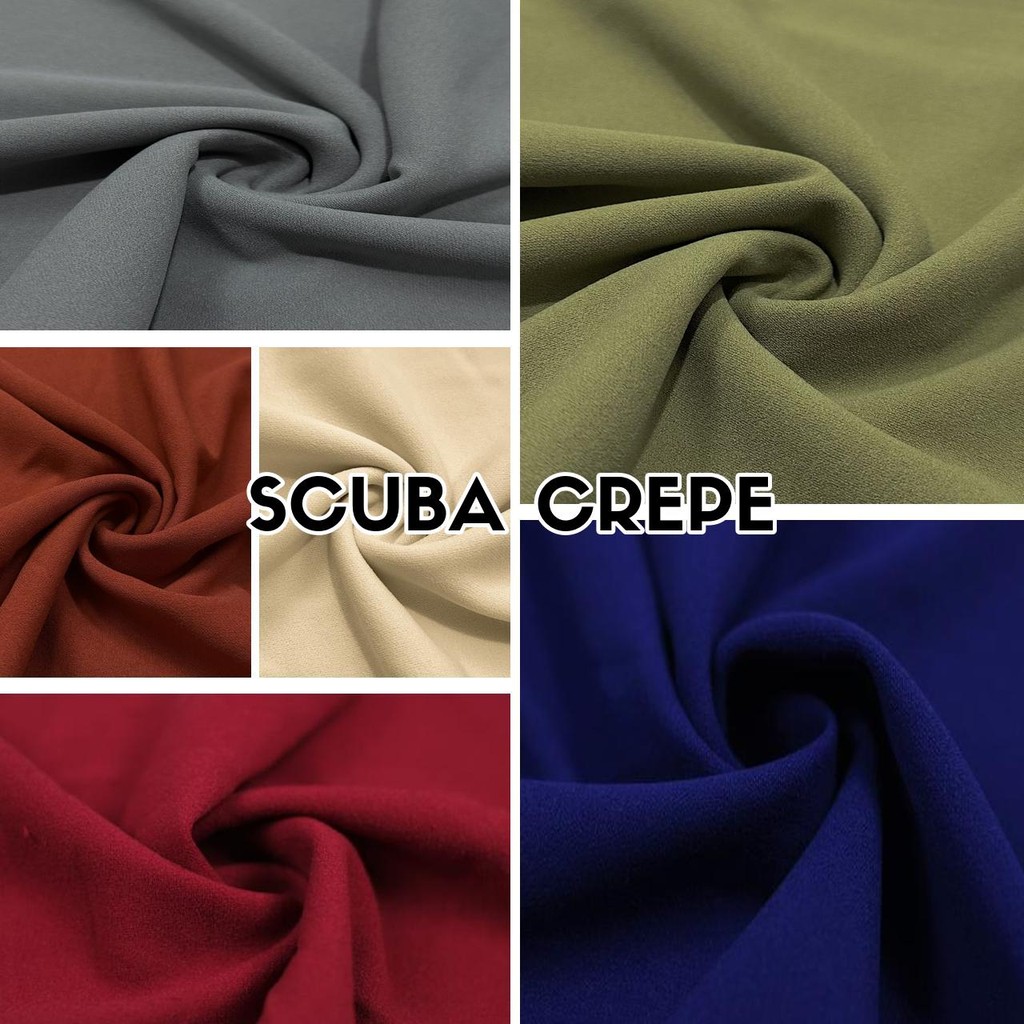 4 Metros Tecido Scuba Crepe - Malha Crepe (4m x 1.50m) | Shopee Brasil