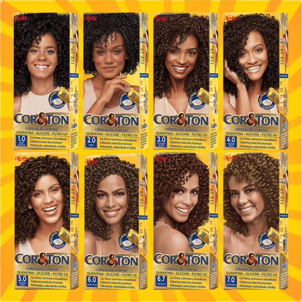 Tinta De Cabelo Cor&Ton Tintura Cor e Ton - Escolha a Cor Coloração ...