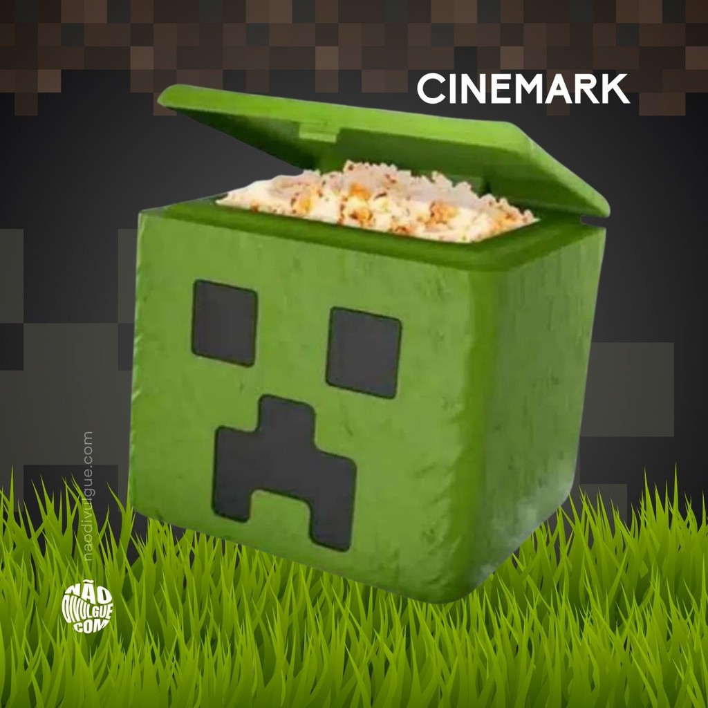 Balde de Pipoca Minecraft O Filme - Cinemark | Shopee Brasil