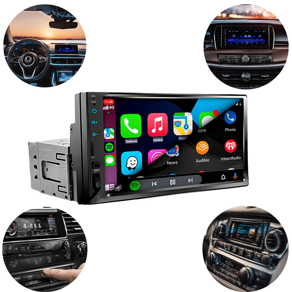 Multimídia 1din H-tech Espelhamento Usb Bluetooth Tela Touch | Shopee Brasil