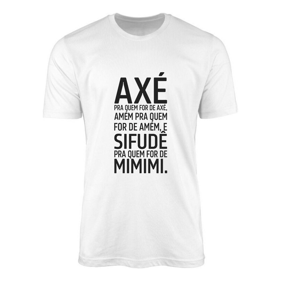 Camisa Camiseta Blusa Candomblé Umbanda Axé Frase Algodao Masculina ...