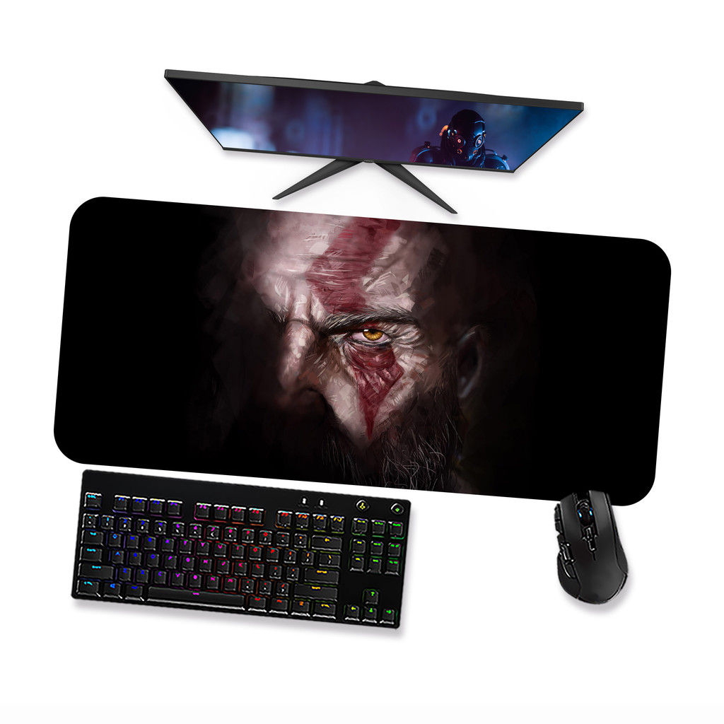 Mouse pad Gamer Grande - GOD OF WAR Kratos 2 - 90x40 80x40 60x40 70x30 ...