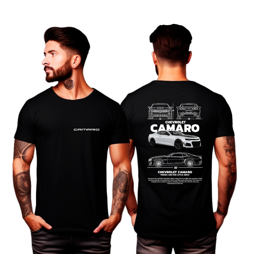 Camiseta Chevrolet Camaro 100% Algodão Unissex Lançamento | Shopee Brasil