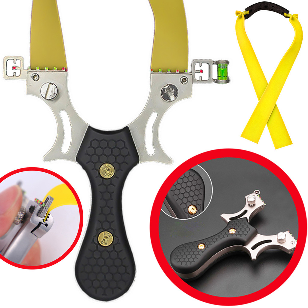 Atiradeira Estilingue Profissional Slingshot Matálico S35 ( Bodoque ...