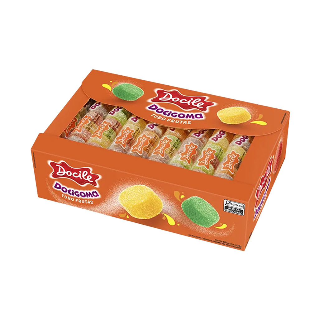 Display Goma Tubo Sortida Docile 30un 30g | Shopee Brasil