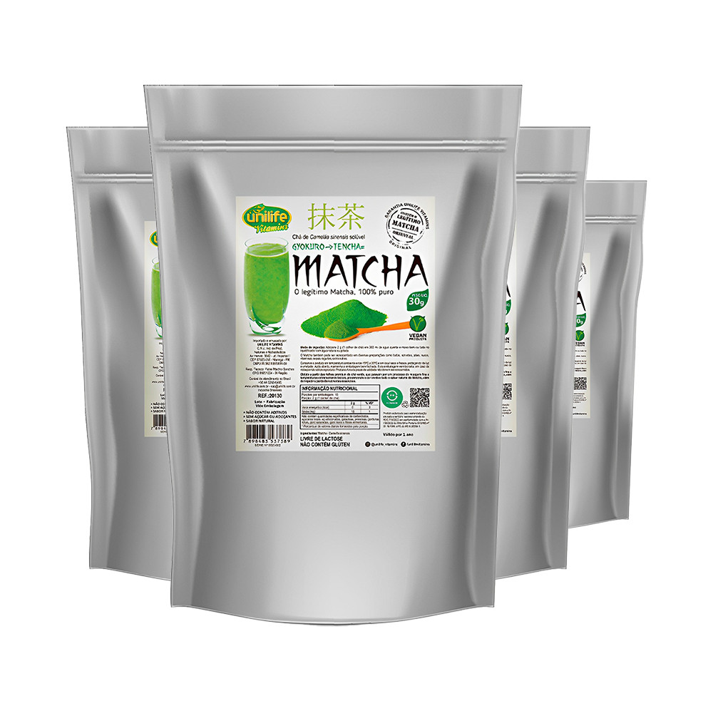 Matcha Unilife em Pó 30 Gramas Puro Produto Nacional 4un | Shopee Brasil