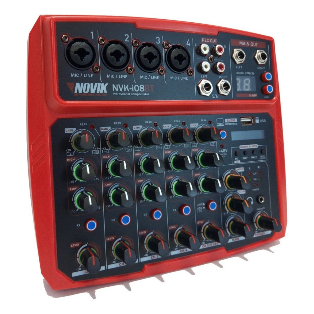 Console Mesa Novik Nvk I08bt R Com Interface Usb Bluetooth | Shopee Brasil