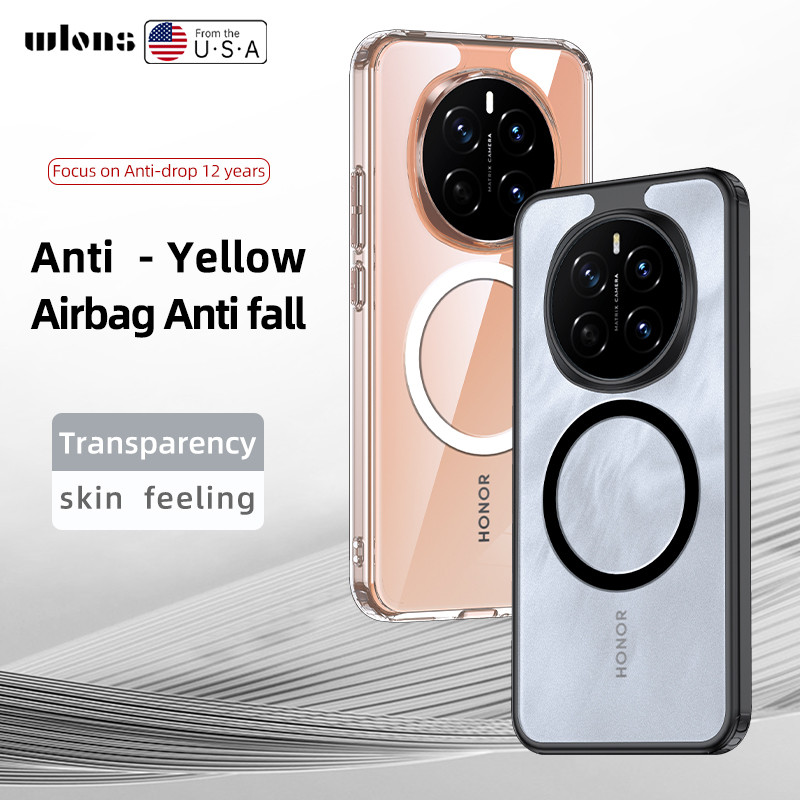 Para Honor Magic 7 Pro , 7 Case ELVEV Hard PC + TPU Macio Design ...