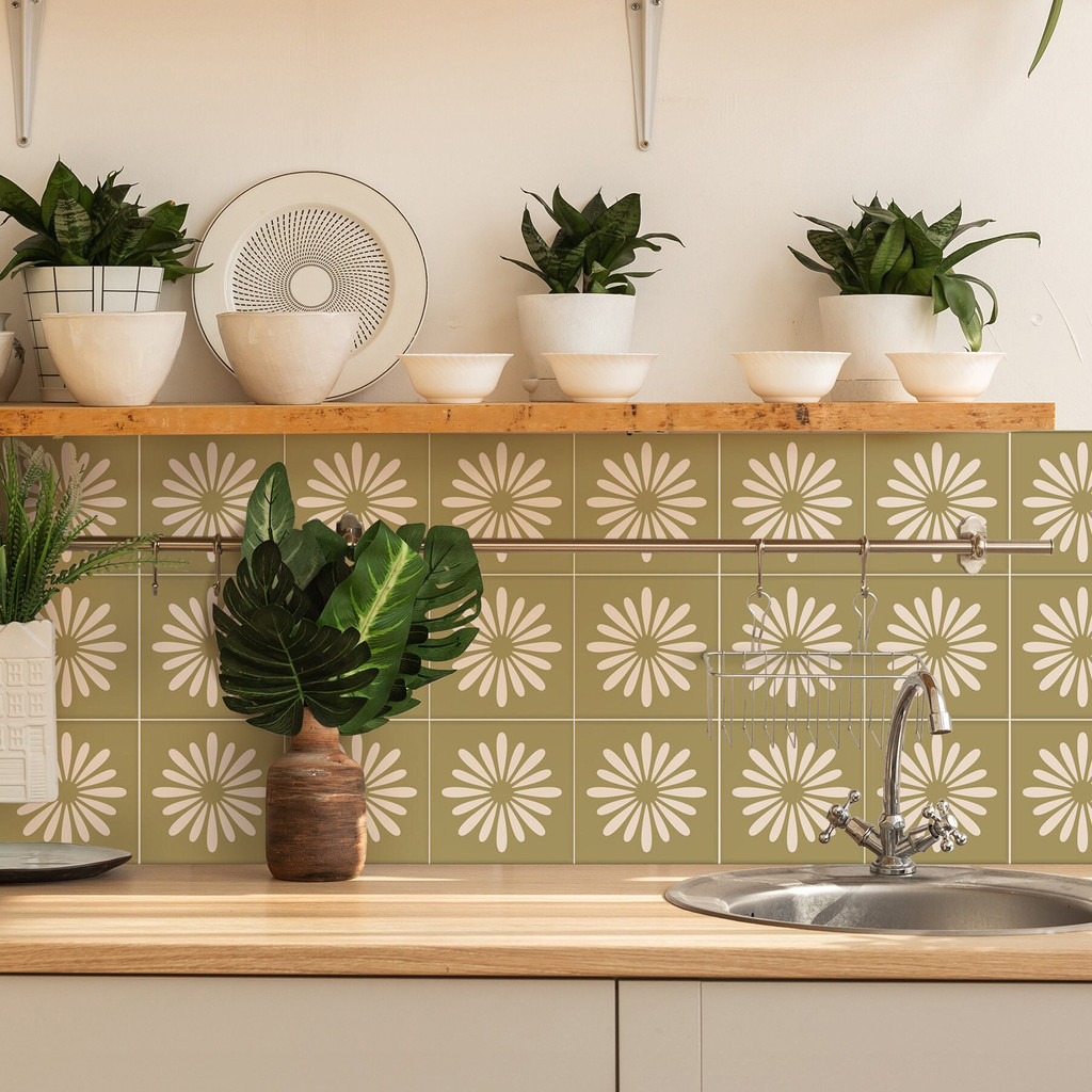 Conjunto De 10 Peças De Adesivos De Azulejo De Vinil Com Pasta ...