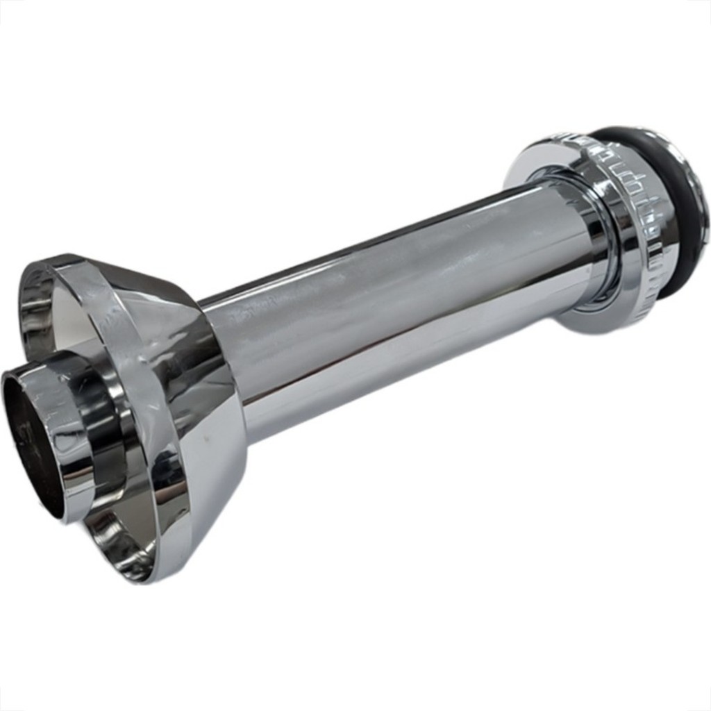 Tubo Ligacao Dacunha Cromado Abs Ajustavel Com Spud 20Cm | Shopee Brasil