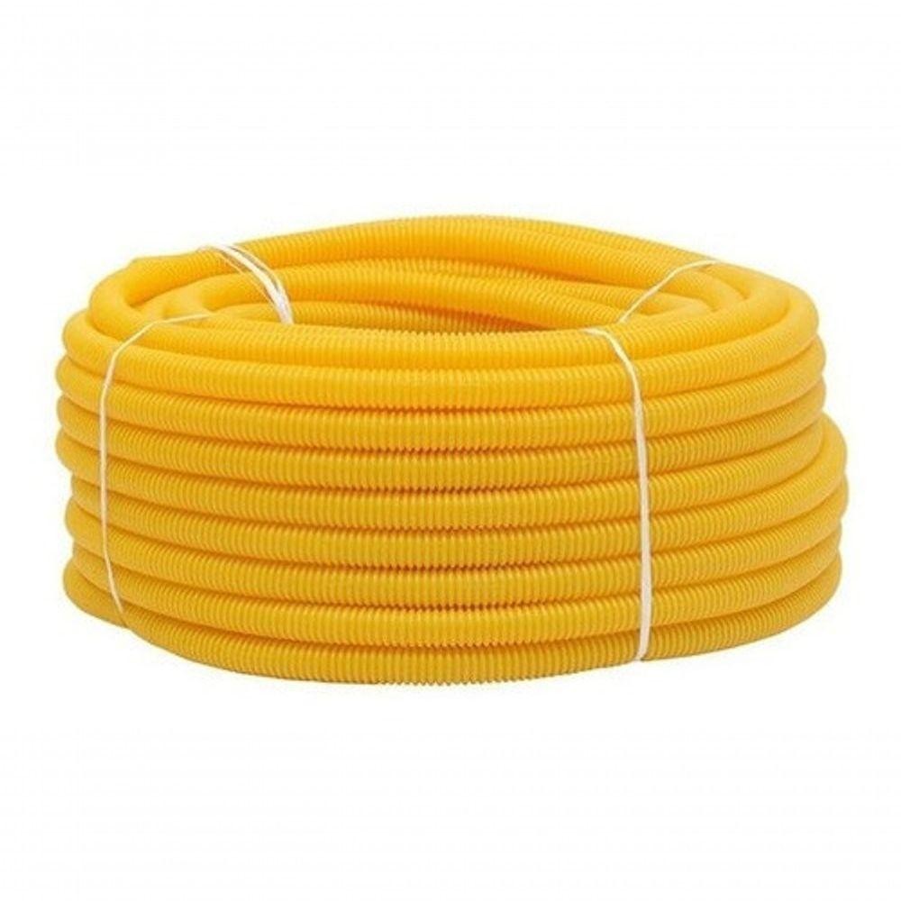 Eletroduto Conduíte Corrugado 1 Polegada Rolo 50 Mts Amarelo | Shopee ...