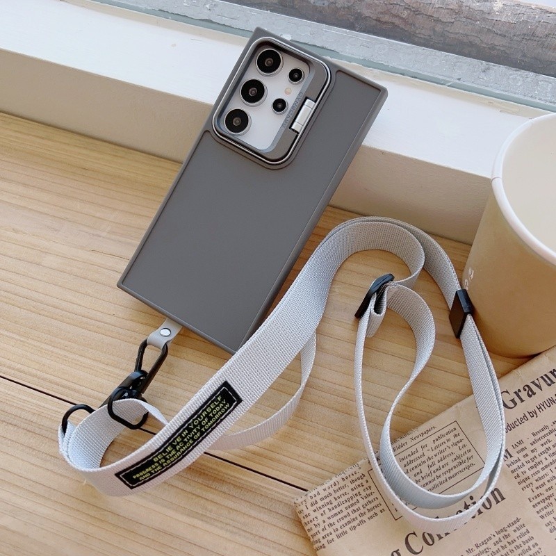 Crossbody Colar Strap Cmaera Lens Folding Holder Phone Case para ...