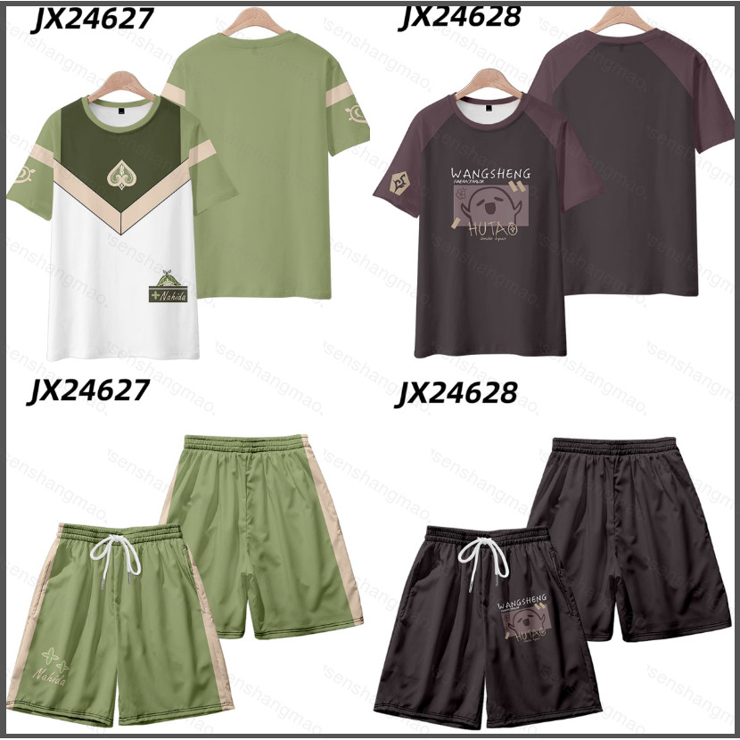 PS2 Genshin Impactoo Camisa Anime Unissex Cosplay Hutao Nahida 3d De ...