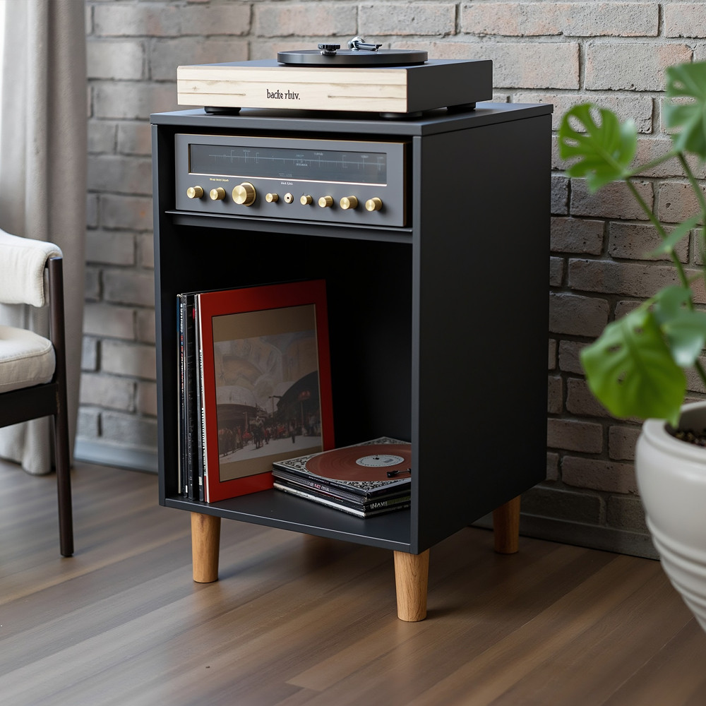 Móvel Cubo para Vitrola e Vinil LP Discos - com Nicho Extra | Shopee Brasil