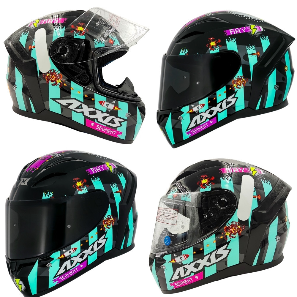 CAPACETE FECHADO AXXIS SEGMENT APOLO RAY B7 AZUL TIFFANY | Shopee Brasil