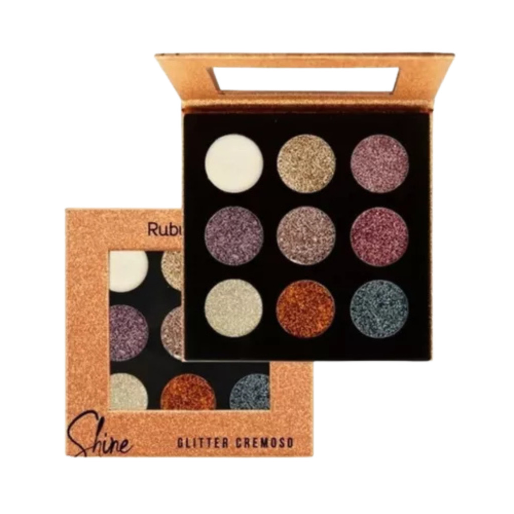 Ruby Rose Paleta Glitter Cremoso Shine 10,8g Ref. Hb-8407/g | Shopee Brasil