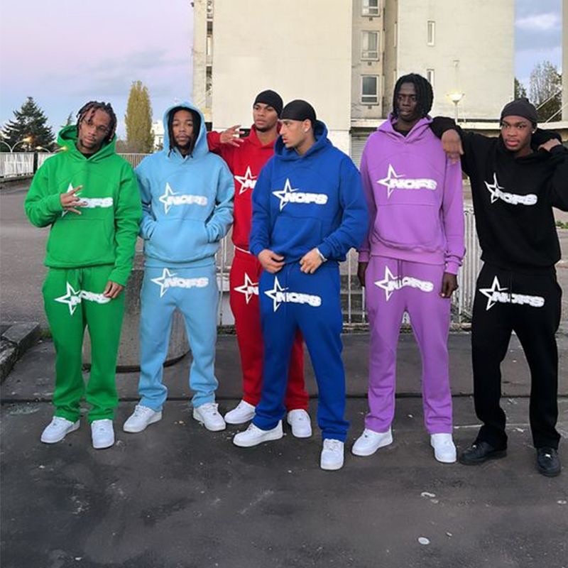 "Conjunto NOFS Maré Y2K: Estilo Harajuku em Moletom de Duas Peças ...