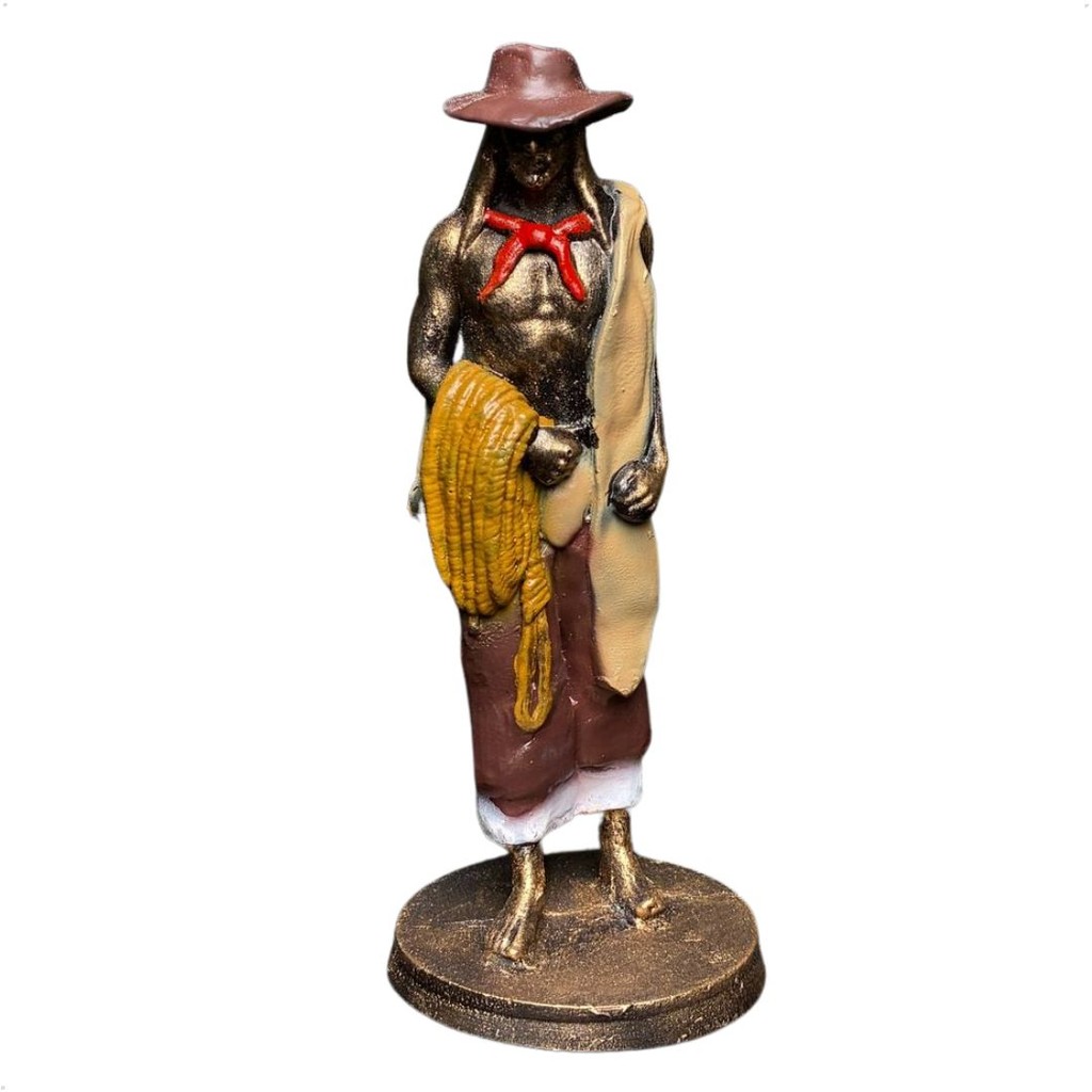 Boiadeiro 2 (D) 15 cm - Resina - Umbanda Candomble | Shopee Brasil