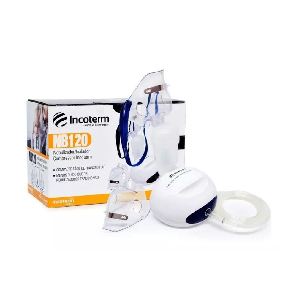 Inalador E Nebulizador Compressor Nb120 Incoterm | Shopee Brasil