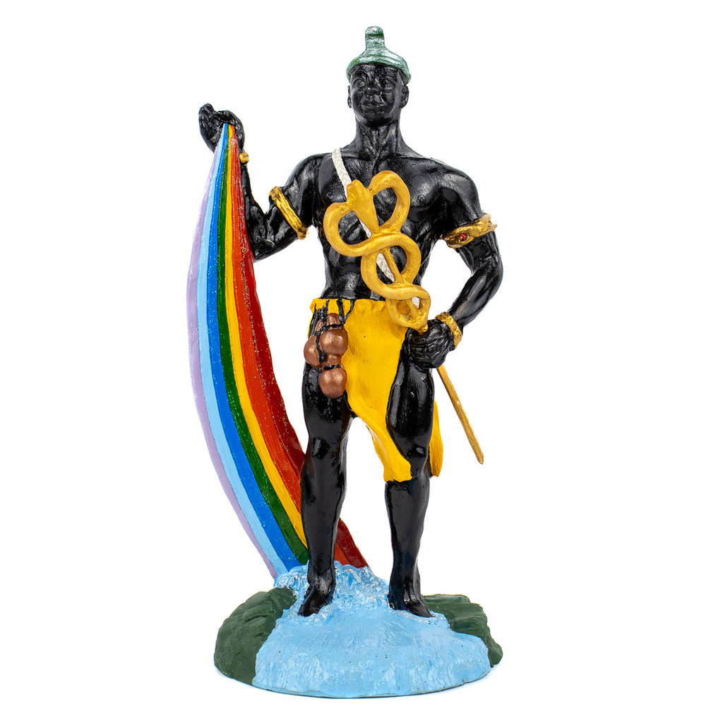 Escultura Orixá Oxumarê Colorido 25 cm em Resina | Shopee Brasil