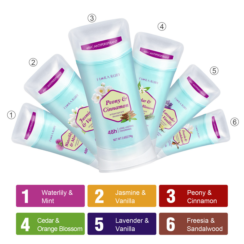 Flora Ruby 74g Bastão Corporal com Fragrância Suave e Duradoura ...