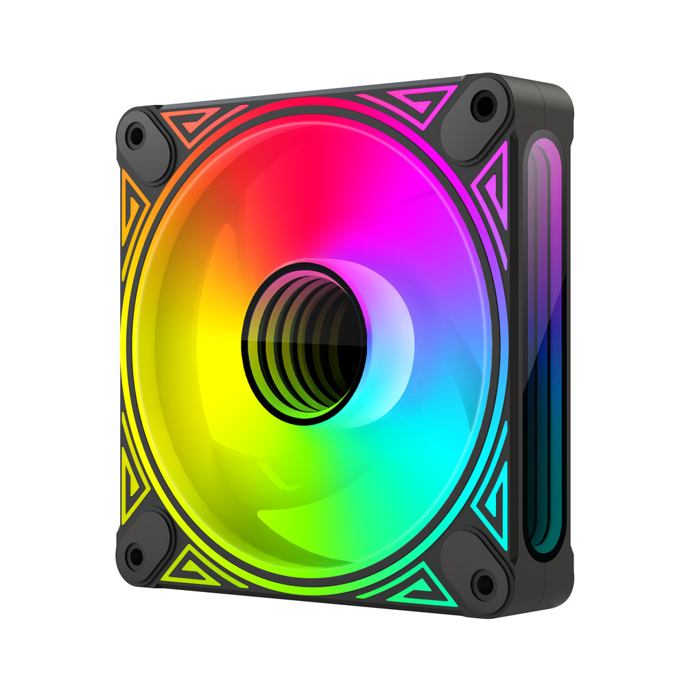 COOLER FAN COOLMOON DM1 PWM 4 PINOS + ARGB 5V LED INFINITO | Shopee Brasil