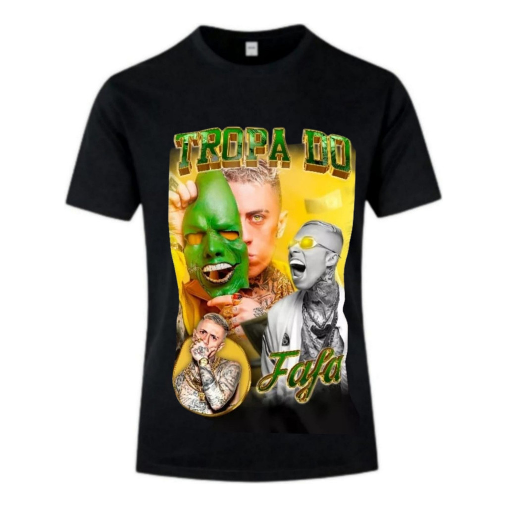 Camisetas Tropa Do Fafa Styles 100%algodão | Shopee Brasil